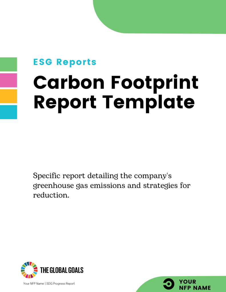 Carbon Footprint Report Template - ESG Reports Templates