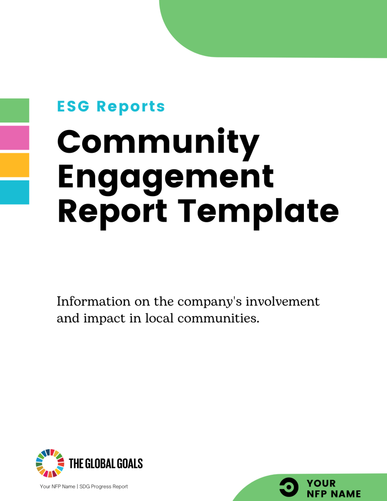 Community Engagement Report Template - ESG Reports Templates