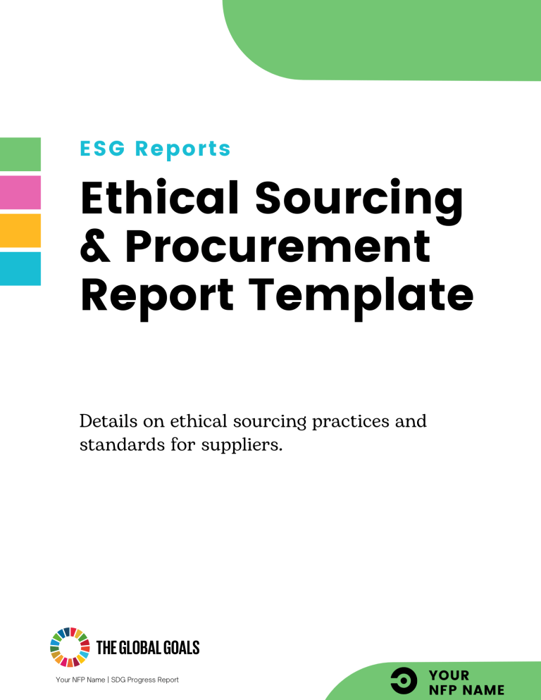 Ethical Sourcing and Procurement Report Template - ESG Reports Templates