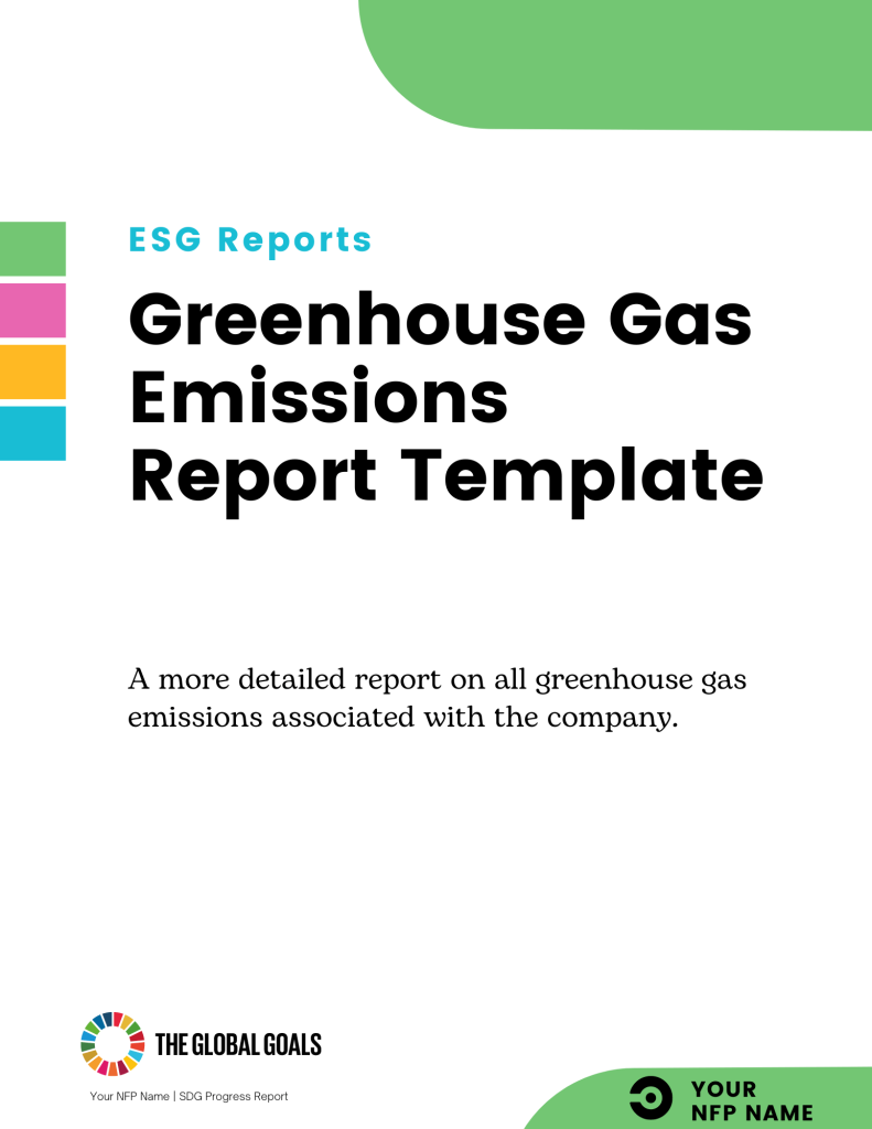 Greenhouse Gas Emissions Report Template - ESG Reports Templates
