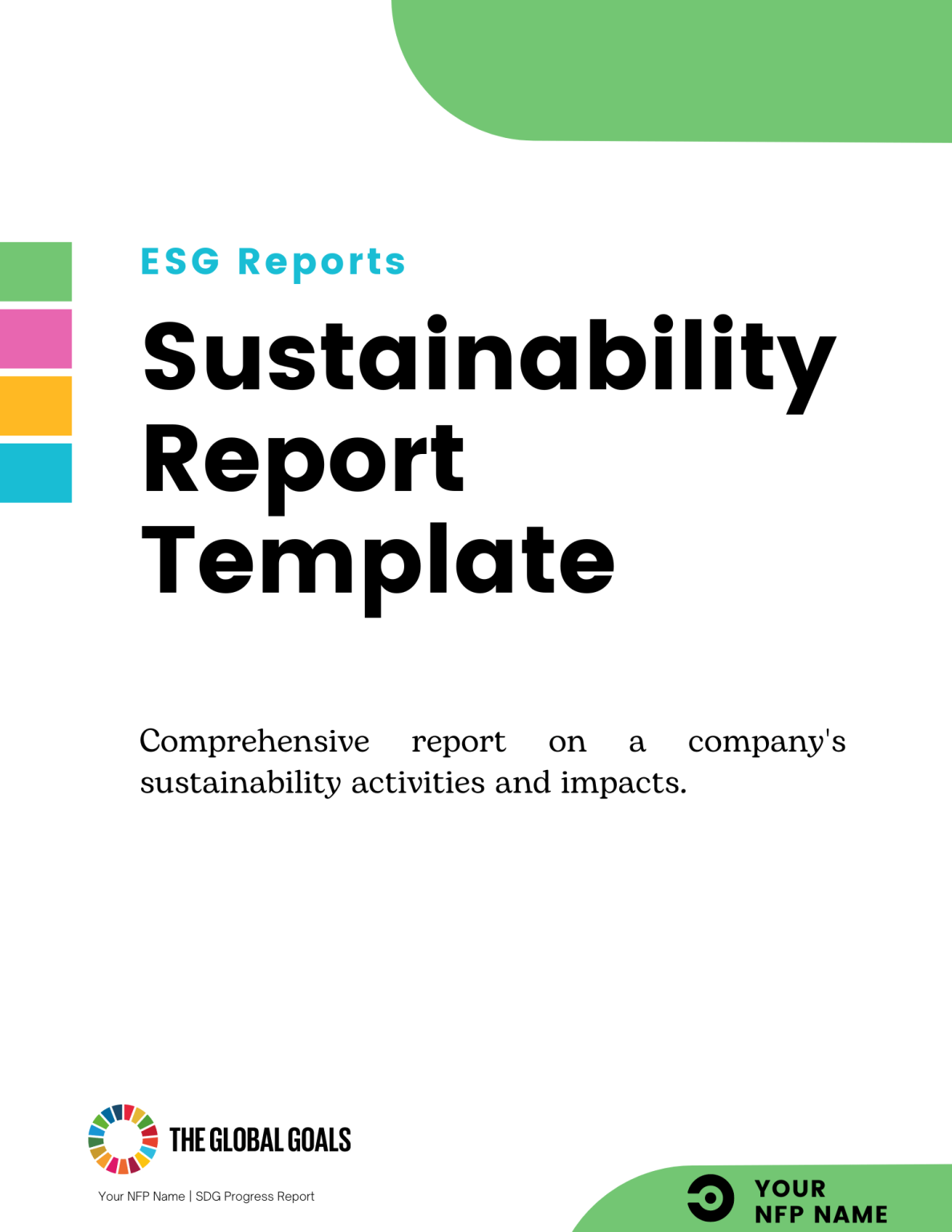 Sustainability Report Template - ESG Reports Templates